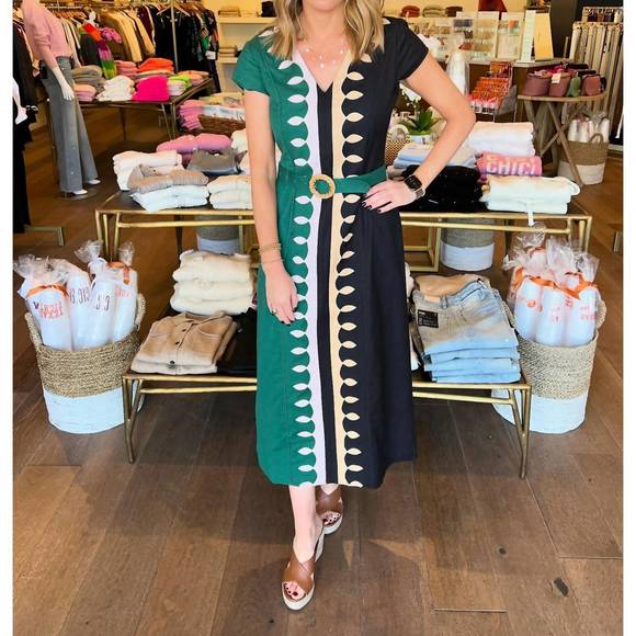 Anna Cate | Dresses | New Anna Cate Hallie Maxi Dress In Color Block ...